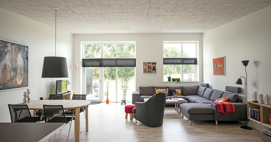 Inspiration: Acoustic ceiling in terraced housing | Troldtekt