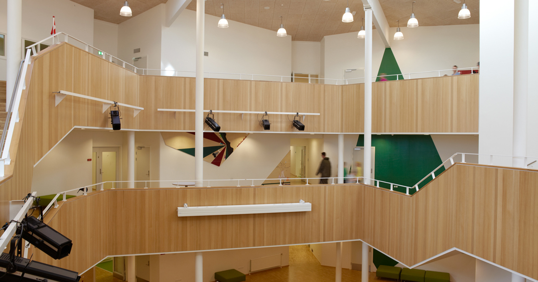 Inspiration: Acoustic ceiling in school building | Troldtekt