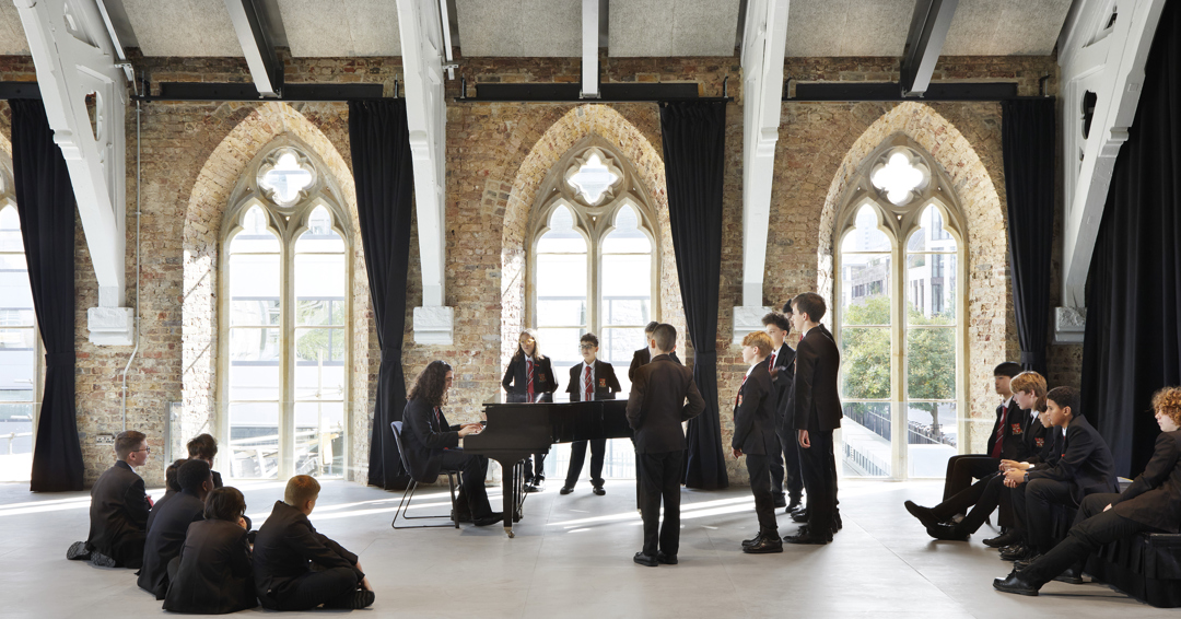 Quiet transformation for iconic Boys’ School | Troldtekt